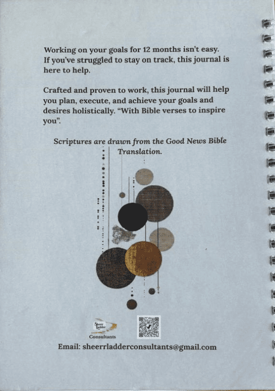 Annual Goals Journal for Reflection & Growth - Nuria Store